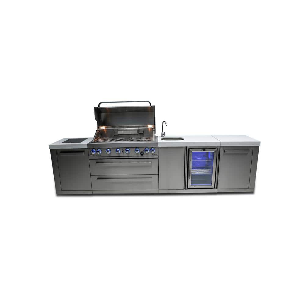 MONT ALPI Original Series 6-Burner Outdoor Kitchen Island Propane ...