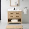 Home Decorators Collection Autumn 36 in. Single Sink Weathered Tan Bath ...