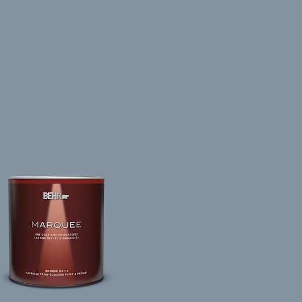 BEHR MARQUEE 1 qt. #PPU14-06 Coastal Vista Matte Interior Paint ... BEHR MARQUEE 1 qt. #PPU14-06 Coastal Vista Matte Interior Paint ...
