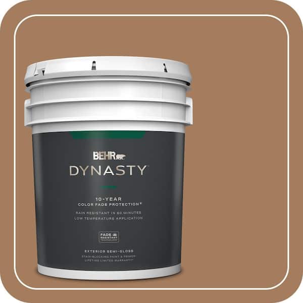 BEHR DYNASTY 5 gal. #N250-5 Ancient Pottery Semi-Gloss Exterior Stain ...