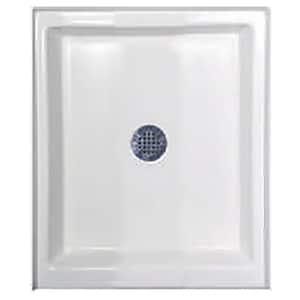 Hydro Systems 36 in. x 34 in. Single Threshold Shower Base in White ...