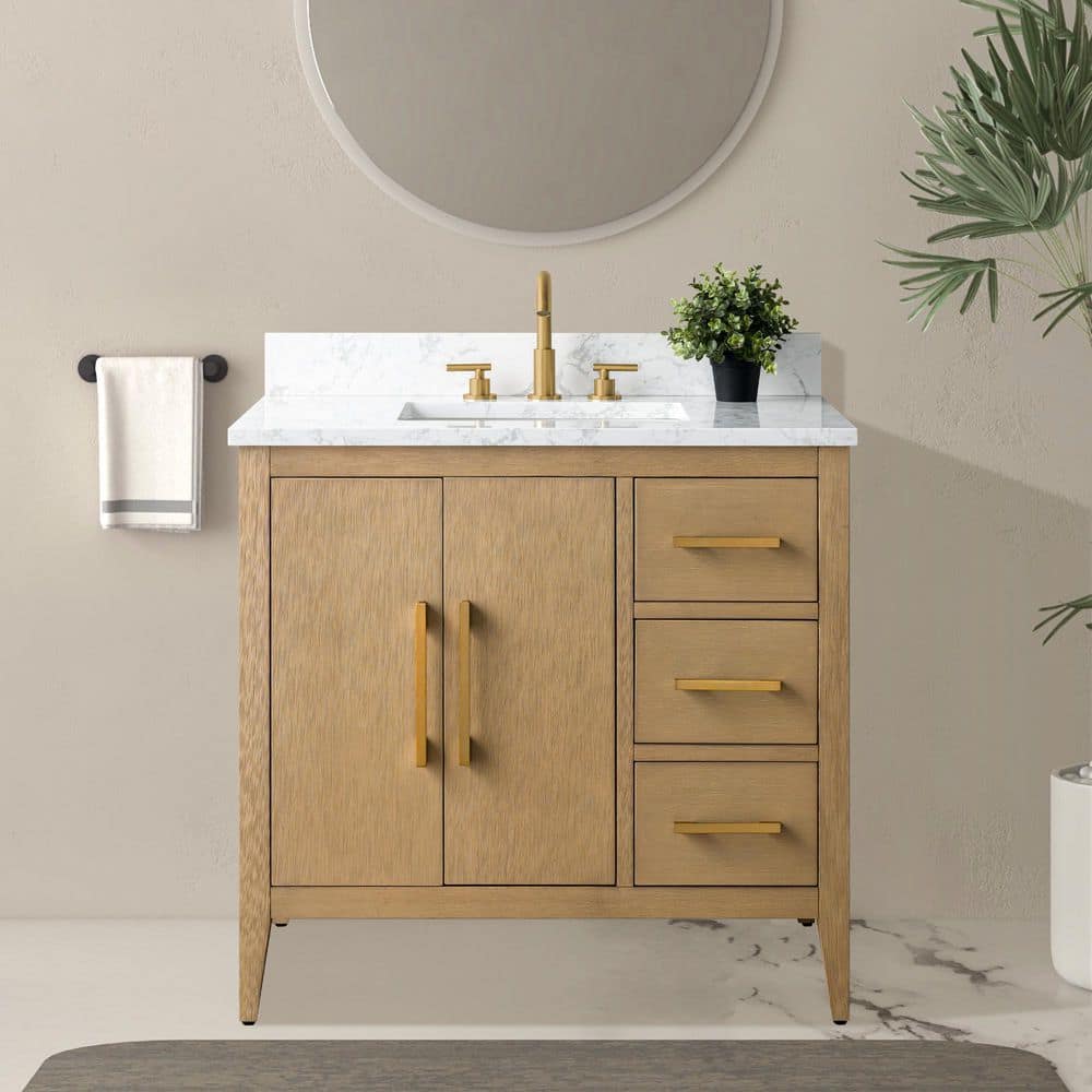 Reviews for Vanity Art 36 in. W x 22 in. D x 38 in. H Single-Sink ...