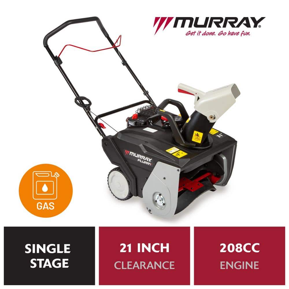 Murray Flurry 21 in. 208 CC Single-Stage Gas Snow Blower MYS2120801 ...