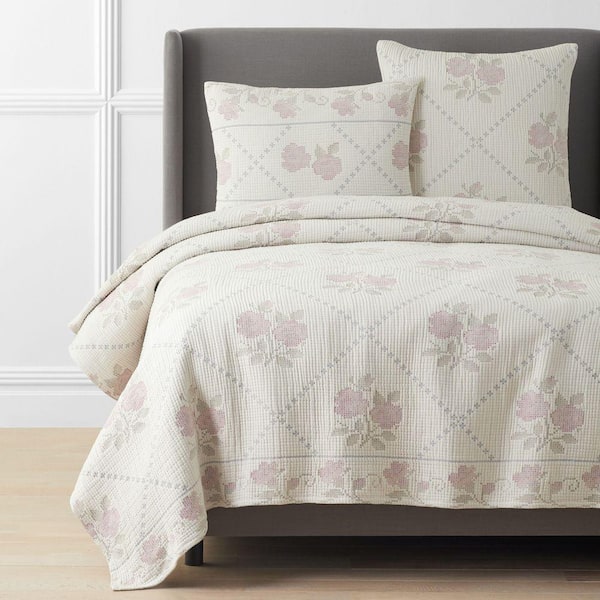 The Company Store Legends Hotel Fleur Coverlet Cream King/California ...