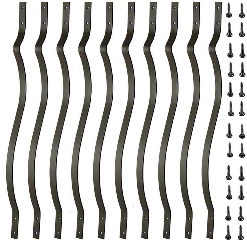 Afoxsos Heavy Duty Iron Deck Balusters with Screws 32-1/4 Inches ...