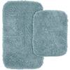 Garland Rug Jazz Basin Blue 21 in. x 34 in. Washable Bathroom 2-Piece ...