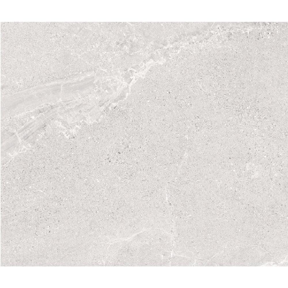 Glacier Outdoor Gray Glazed Textured 24 in. x 24 in. Porcelain Floor ...