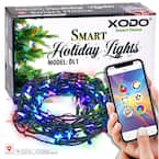 Xodo Smart Christmas Lights Outdoor/Indoor 35 ft. Plug-In Globe Bulb ...