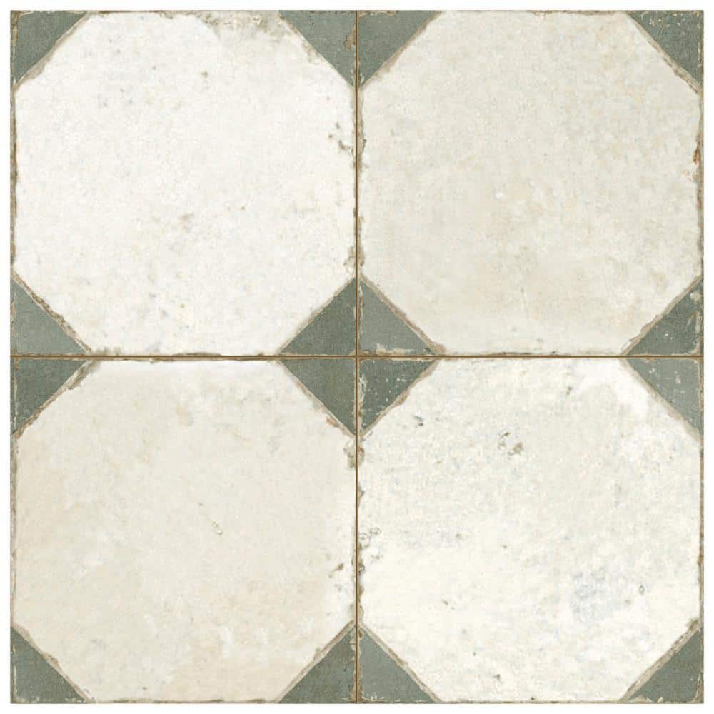 Merola Tile Kings Yard Sage 17-5/8 in. x 17-5/8 in. Ceramic Floor and ...