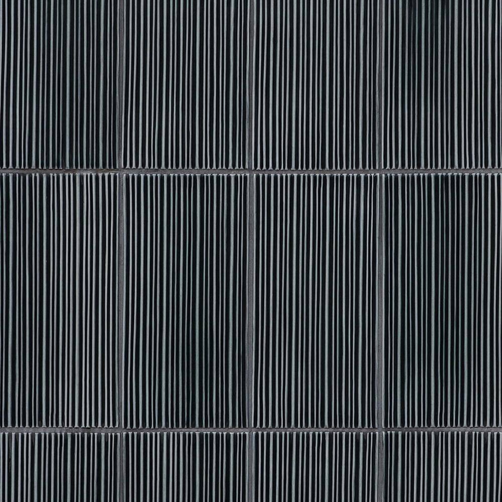 Ivy Hill Tile Delphi Midnight Blue 4.33 in. x 8.66 in. Polished Glass ...