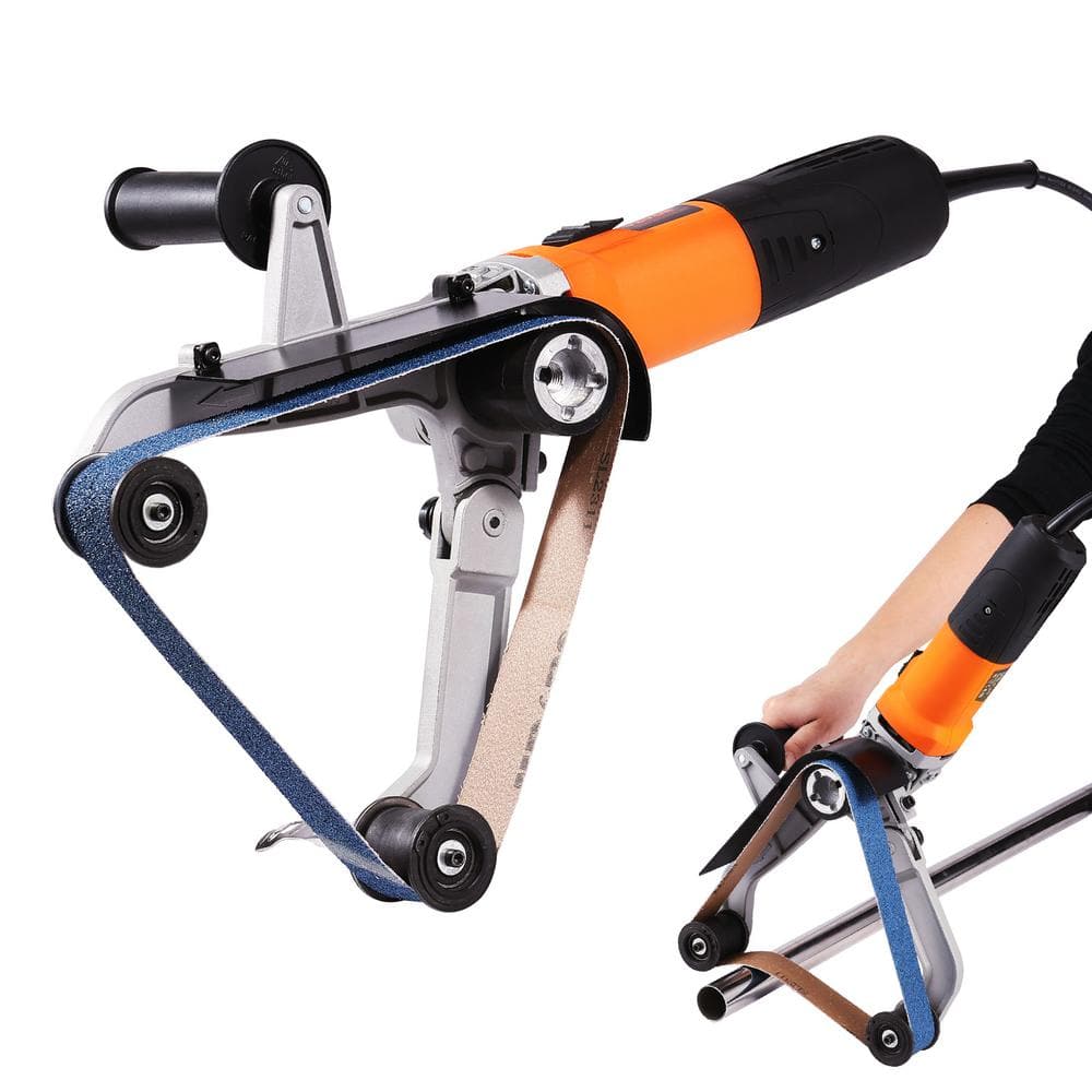 SKYSHALO Pipe Tube Polisher Sander, 1000 W Pipe Belt Sander with 6 ...