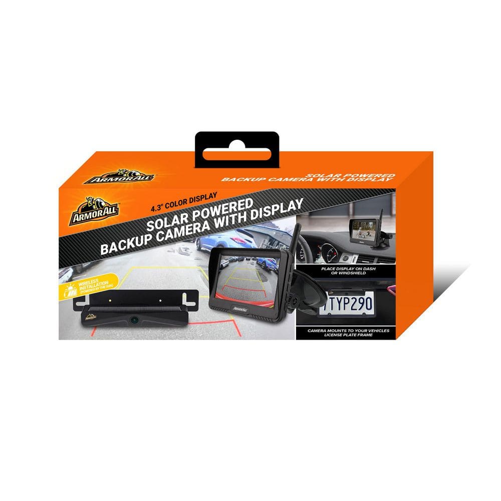 Armor All Wireless USB Solar Powered Backup Camera with 4.3 in. LCD ...