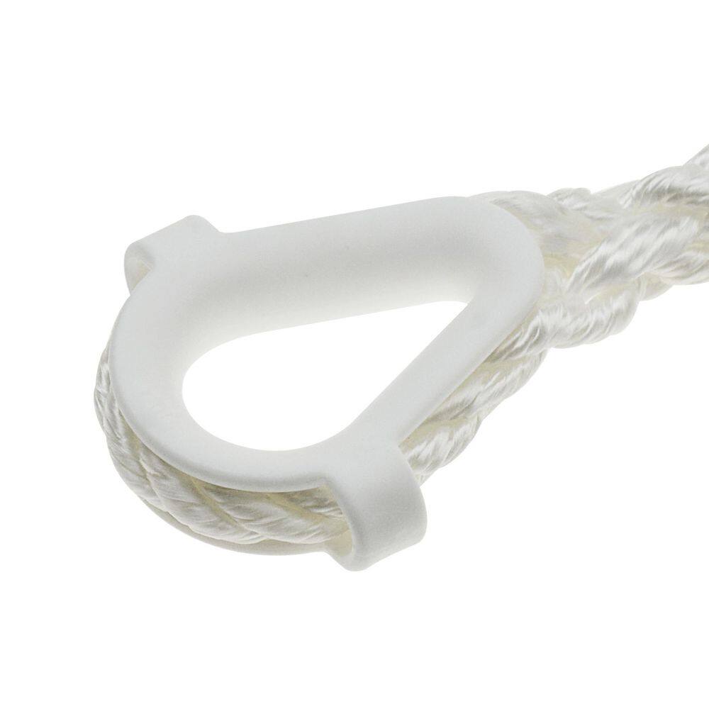 BOATING ESSENTIALS Anchor Line 3/8" X 100' Spool 3-Strand Twisted Nylon ...