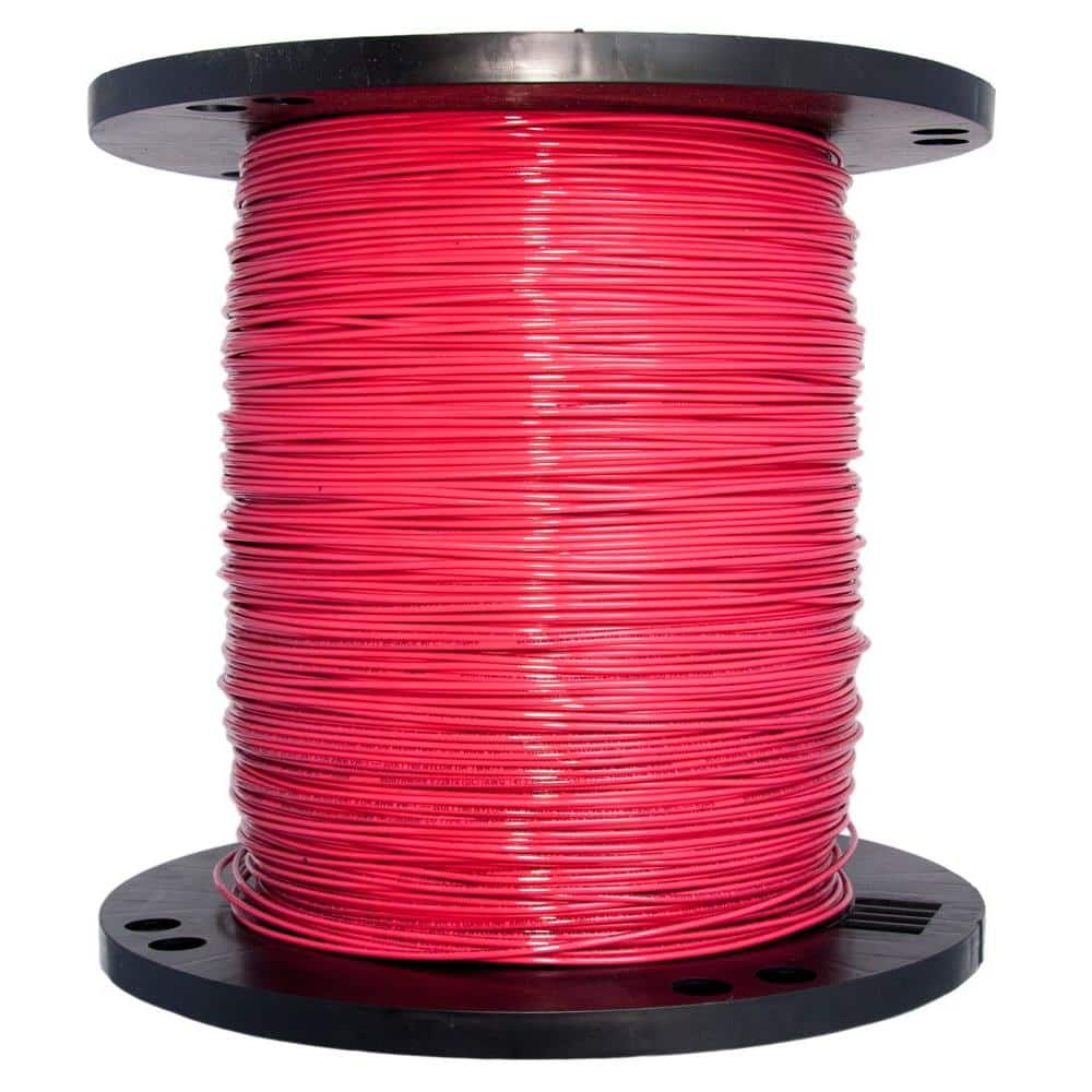 Southwire 2500 ft. 14 Red Stranded CU THHN Wire 22957506 - The Home Depot