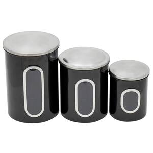Basic Essentials 3-Piece Stainless Steel Canisters TTU-Q4766-EC - The ...