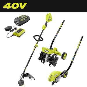 RYOBI 40V Expand-It Cordless Battery Attachment Capable Powerhead Kit ...