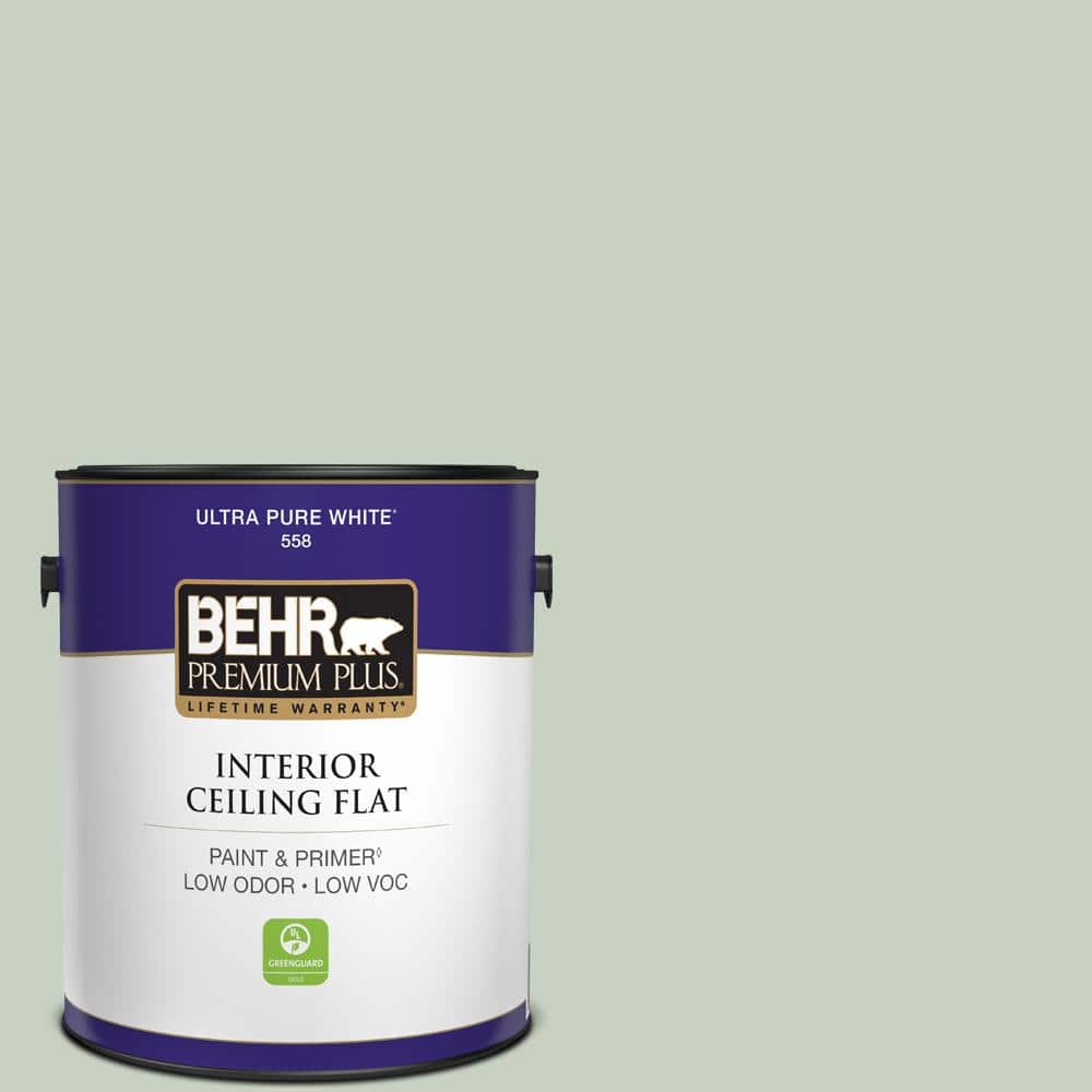 BEHR PREMIUM PLUS 1 gal. #PPU11-12 Mild Mint Ceiling Flat Interior ...