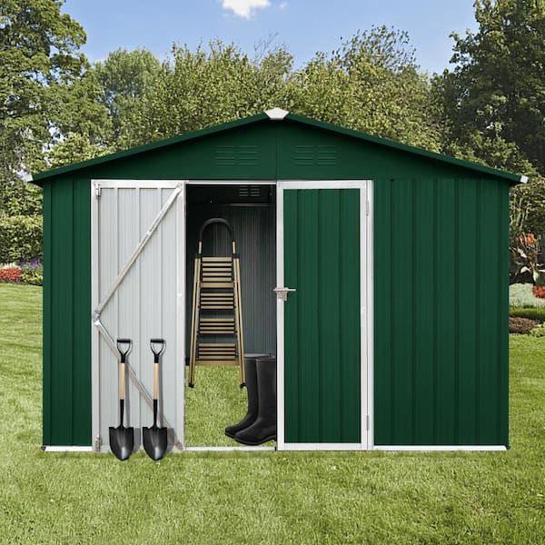 Have a question about 10 ft.W x 12-ft.D Outdoor Metal Shed Utility Tool ...