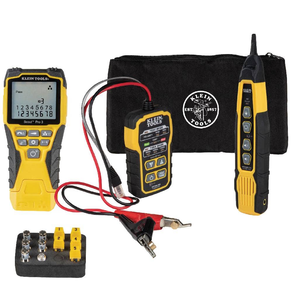 Klein Tools Scout Pro 3 Tester and Tone and Probe PRO Wire Tracing Kit ...