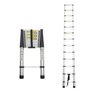 Angel Sar 12.5 ft. 330 lbs. Aluminum Telescoping Ladder, Extension ...