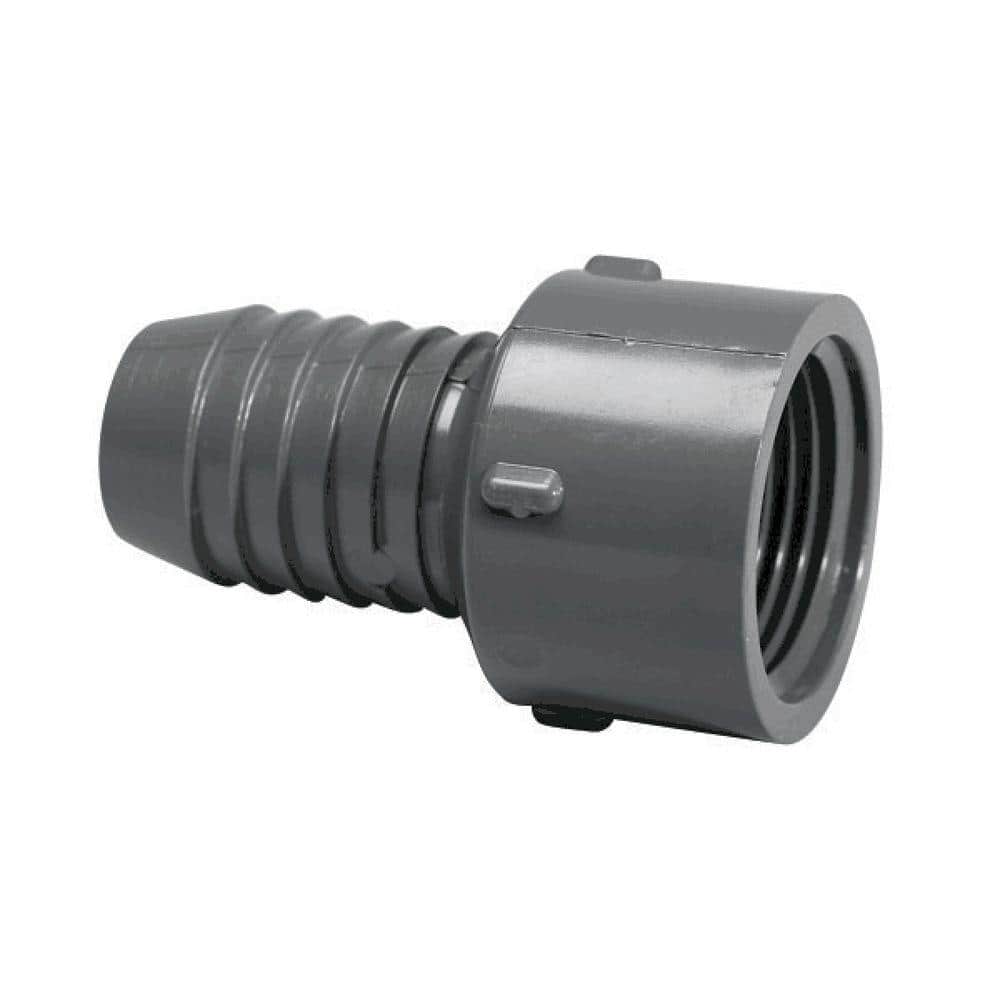 1 in. PVC Barb x FPT Insert Female Adapter 1435010RMC - The Home Depot