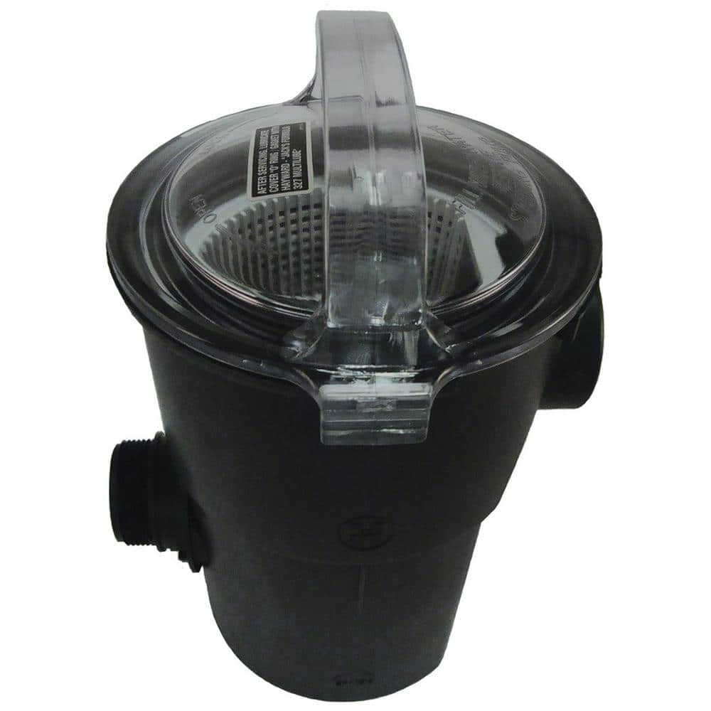 HAYWARD 1-1/2-in. FIP by 1-1/2 in. MIP Pump Strainer Housing, Lid and ...