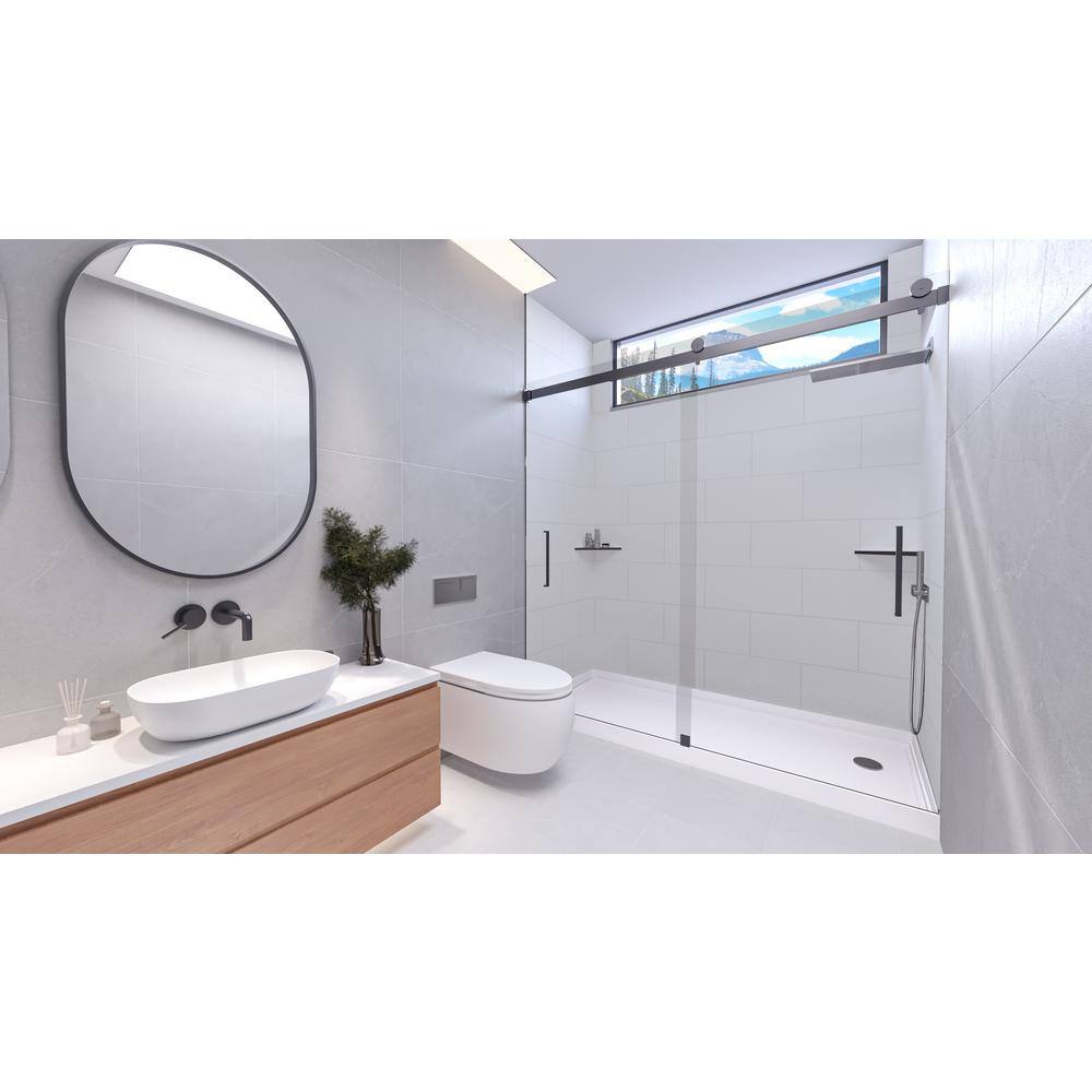NuVo Winter White-Tetherow 60 in. x 32 in. x 99 in. Floor/Ceiling Base ...
