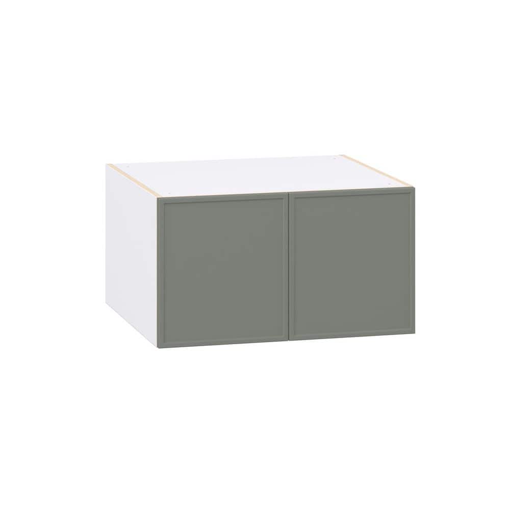 J COLLECTION Fairview Moss Green Slim Shaker Assembled Deep Wall Bridge ...