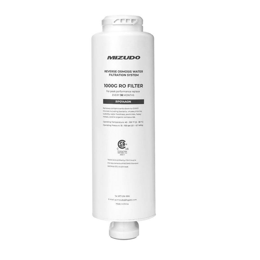 MIZUDO Megaflo Mini RO Water Filter Cartridge Replacement for Megaflo ...
