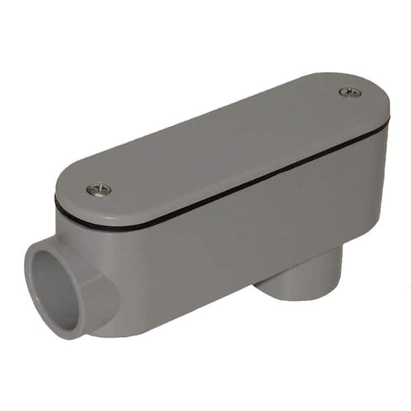 Commercial Electric 1/2 in. Type LB Conduit Body CBLB050-CE - The Home ...