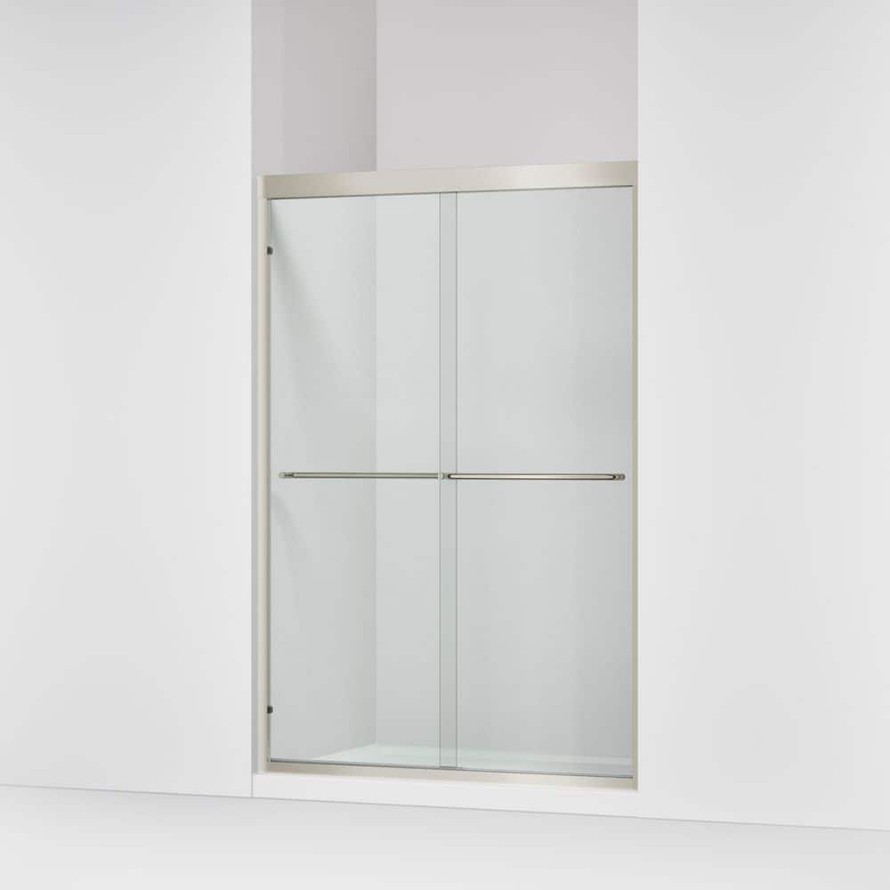 KOHLER Lively 57-60 in. W x 70 in. H Frameless Sliding Shower Door in ...