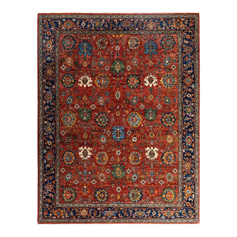 Chloe & Olivia Home Serapi Red 8 ft. x 10 ft. Tribal Wool Indoor Area ...