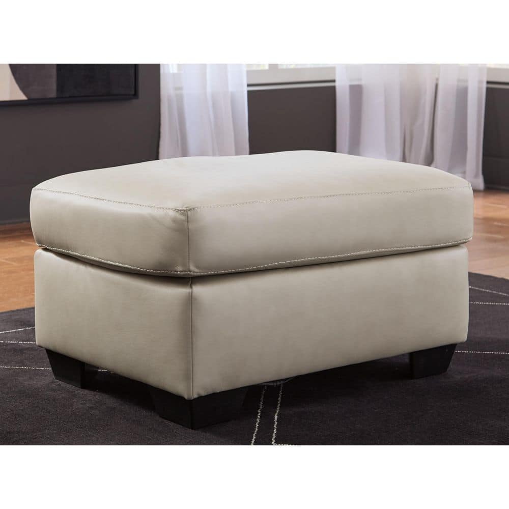 Signature DESIGN BY ASHLEY Santorine Beige Leather Rectangle Cocktail ...