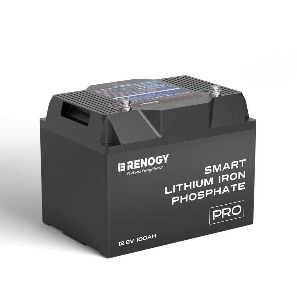Renogy 12V 100Ah Pro Smart Lithium Iron Phosphate Battery with ...