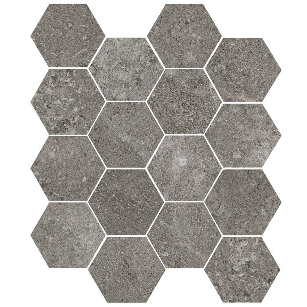 Reviews for Ivy Hill Tile Iris Hex Fossil 4 in. x 0.41 in. Matte ...