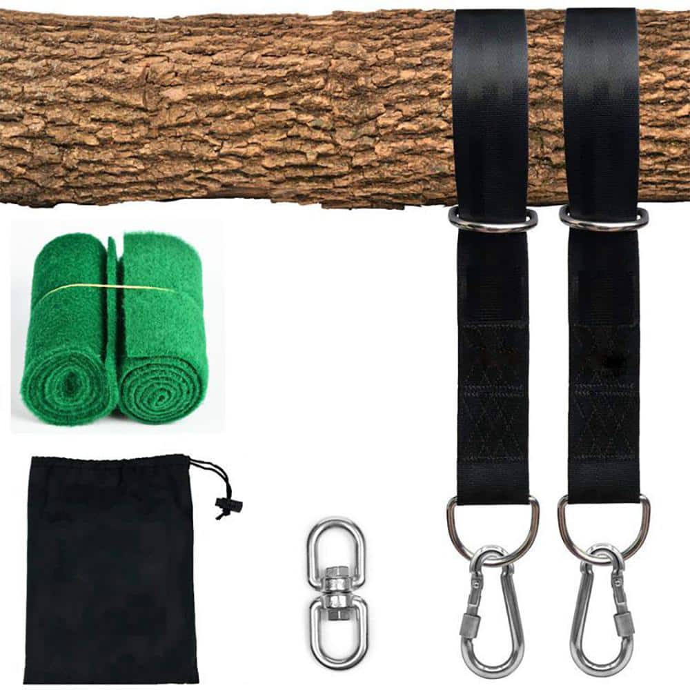 Wellco 2 in. x 5 ft. Tree Swing Straps Hanging Kit (Set of 2) with ...