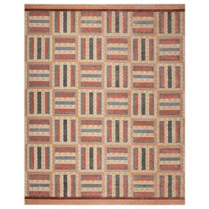 Nourison Nordic Ivory Blue 5 ft. x 7 ft. Geometric Contemporary Area ...