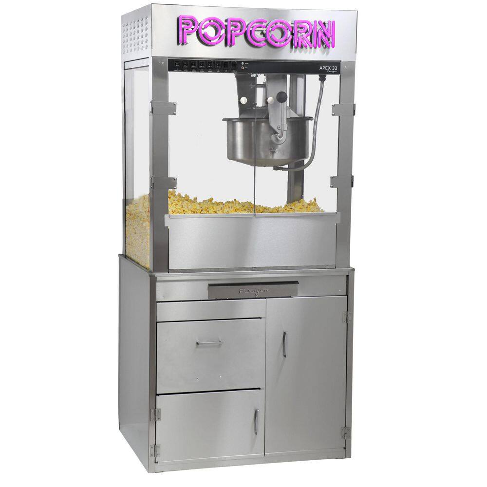 Paragon Apex 5752-Watt 32 oz. Stainless Steel Oil Popcorn Machine with ...