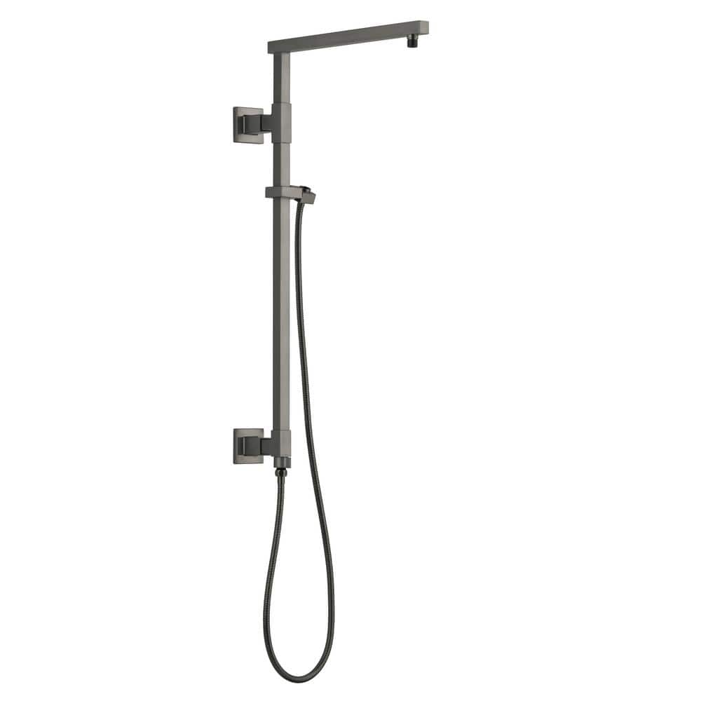 Delta Emerge Angular Modern 26 in. Column Shower Bar in Lumicoat Black ...
