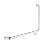 GROHE Essentials 38 in. Concealed Screw Grab Bar in StarLight Chrome ...