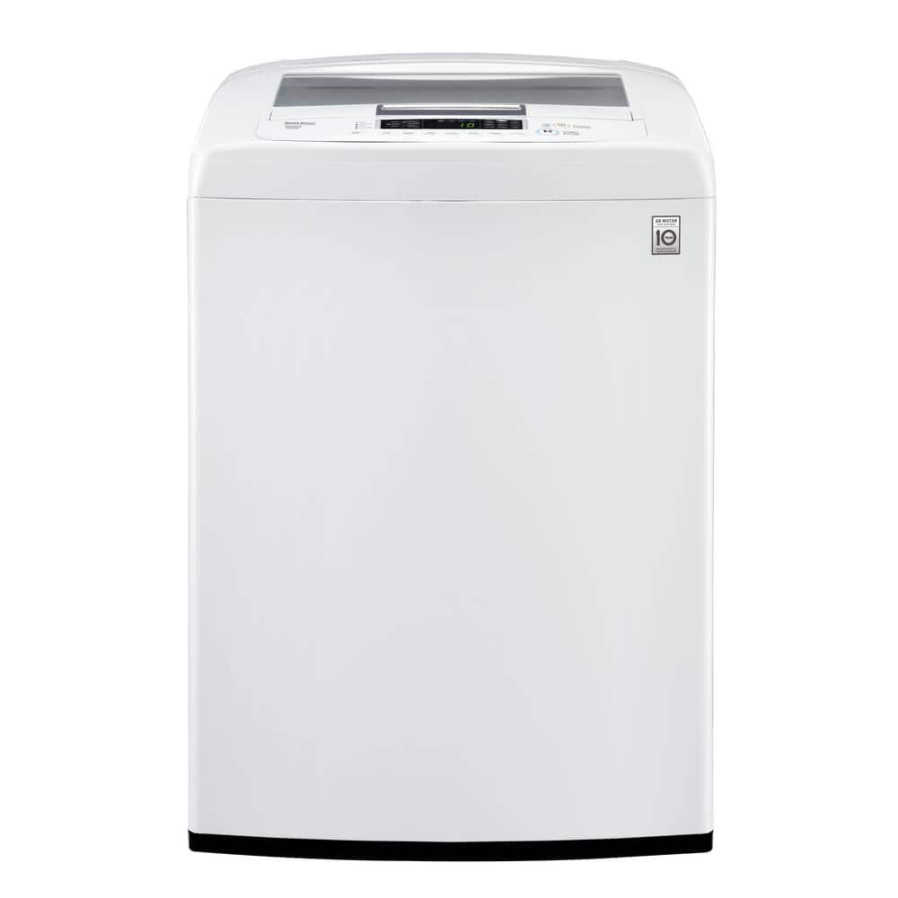 LG 4.1 cu. ft. High-Efficiency Front Control Top Load Washer in White ...