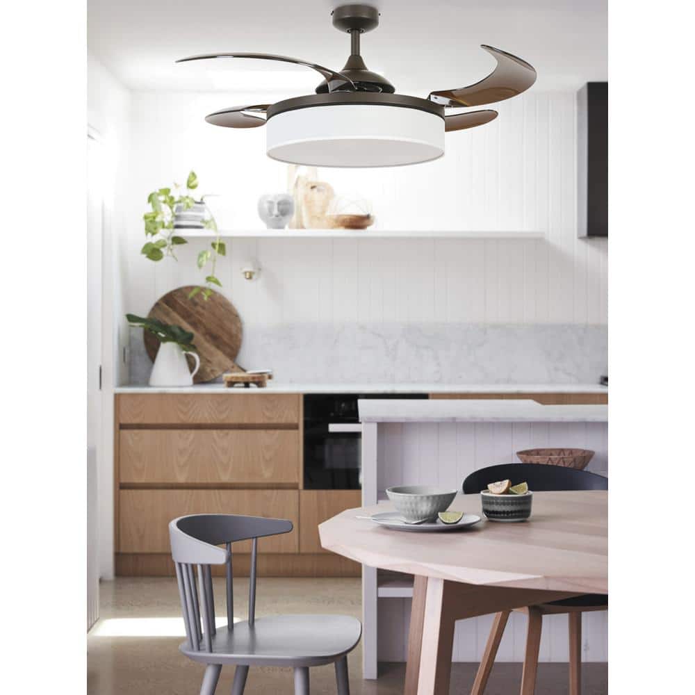 Fanaway Fraser 48 in. Oil Rubbed Bronze AC Ceiling Fan with Light ...