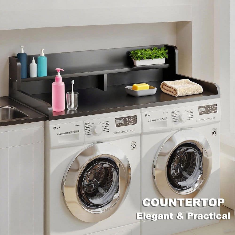 Otryad 2-Tier Washer and Dryer Countertop, Large Space Laundry Topper ...