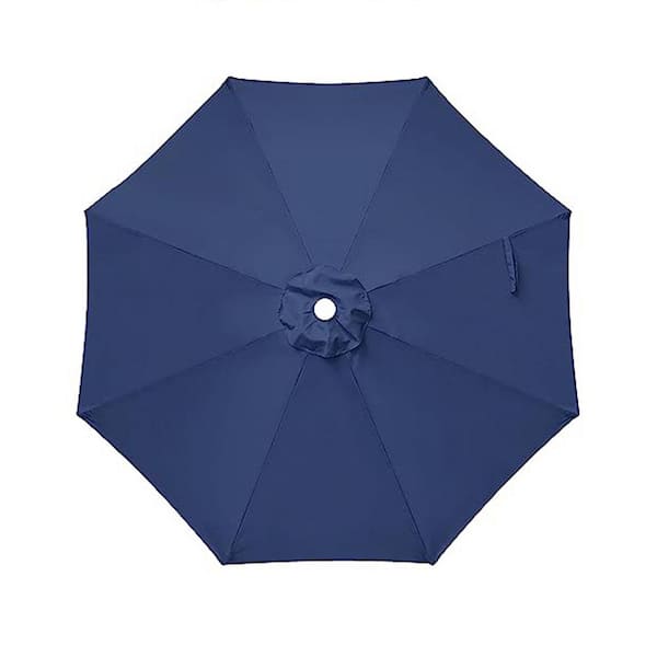 GAWEZA 9 ft. Octagon Dark Blue Patio Umbrella Cover Market Patio ...