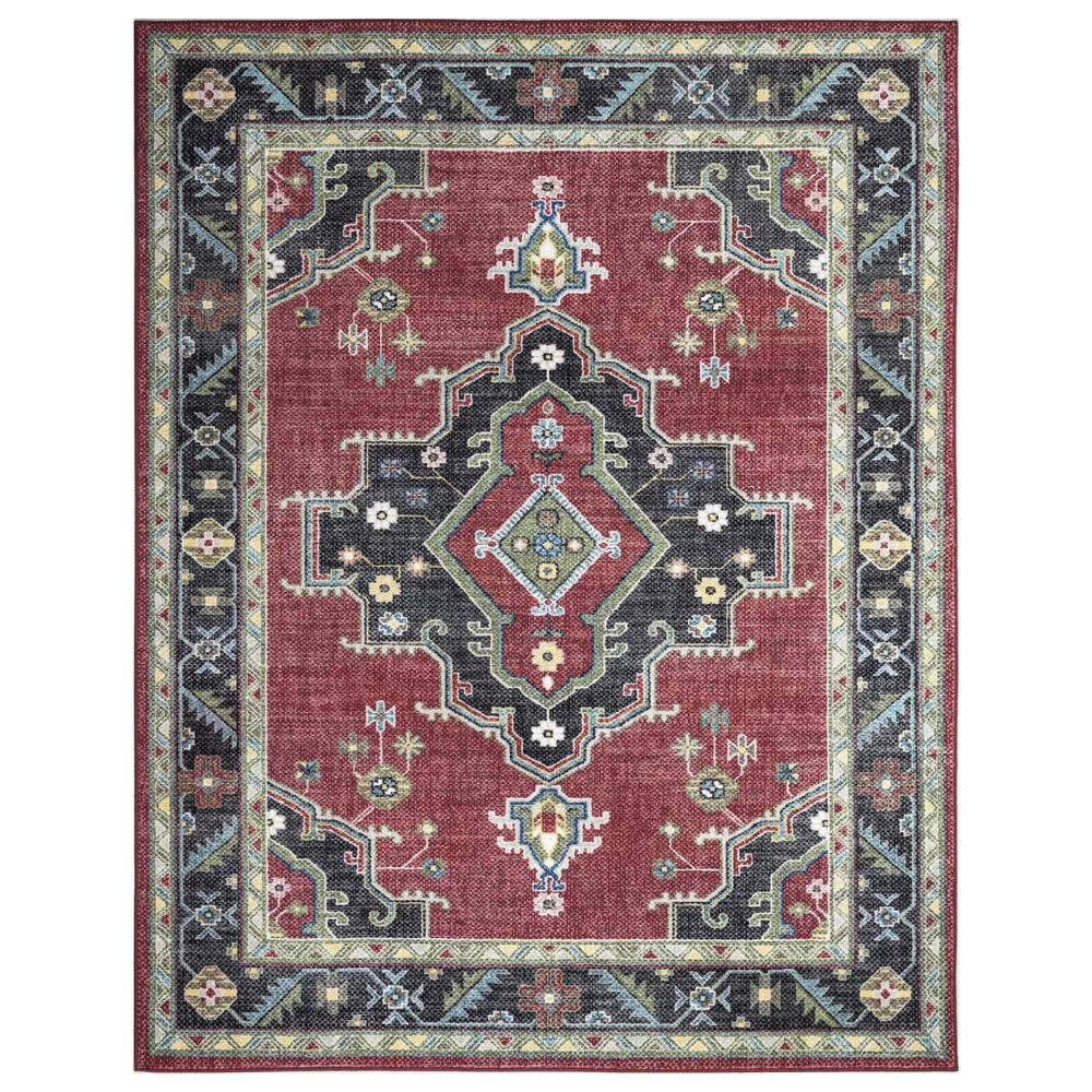 Concord Global Trading Eden Collection Heriz Medallion Red 6 ft. x 9 ft ...