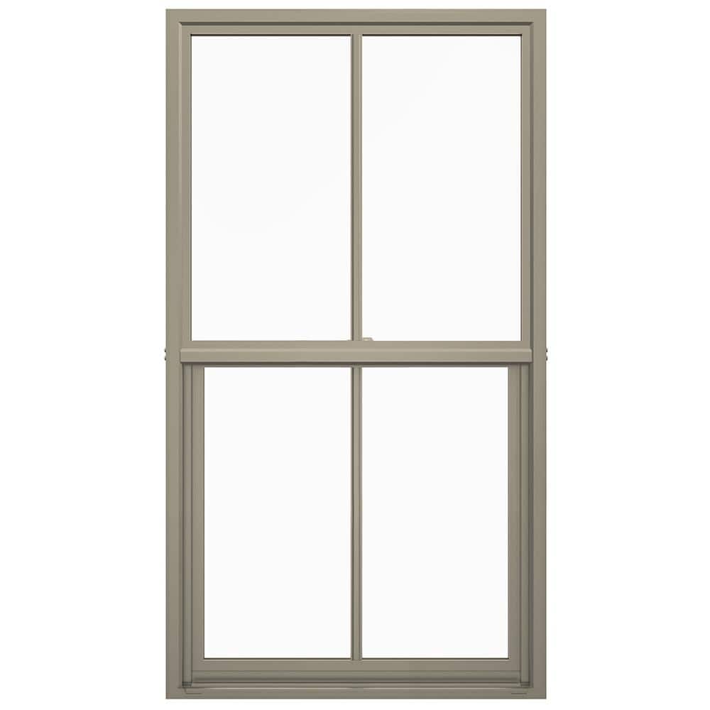 JELD-WEN 28 in. x 54 in. V4500 Single Hung Vinyl Window With Desert ...