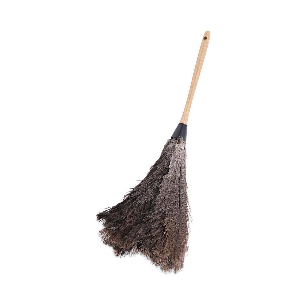 Boardwalk 20 in. Professional Ostrich Feather Duster, Wood Handle ...