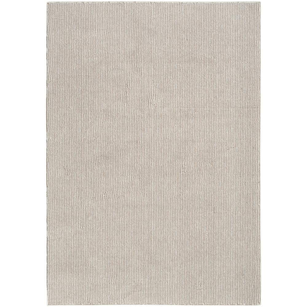 Nourison Textured Home Ivory Mocha 9 ft. x 12 ft. All-over design ...