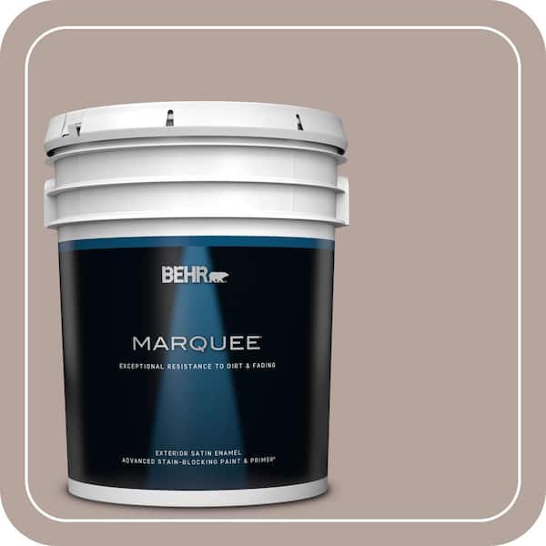 BEHR MARQUEE 5 gal. #BNC-12 Mauvelous Satin Enamel Exterior Paint ...