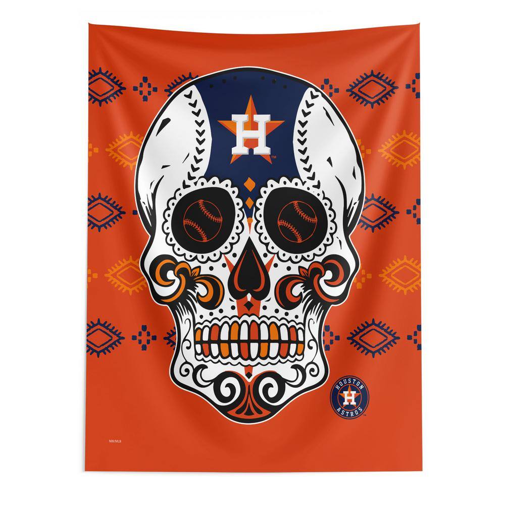 THE NORTHWEST GROUP MLB Astros Candy Skull Printed Wall Hanging ...